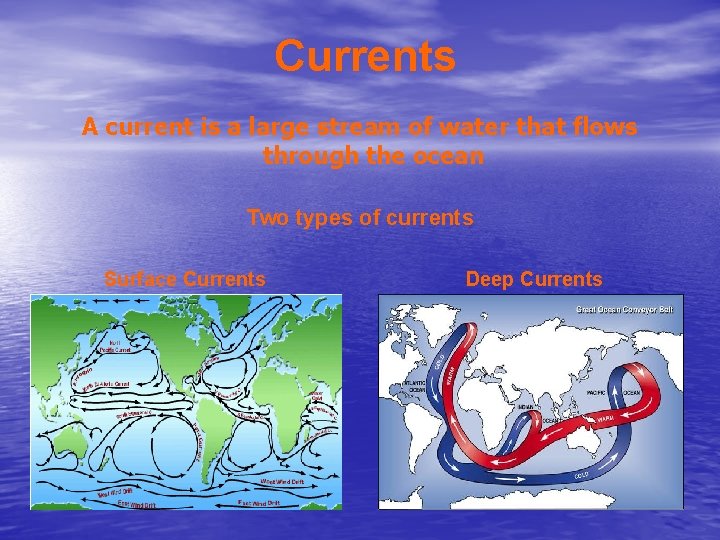 Ocean Waves Currents and Tides 6 th Grade
