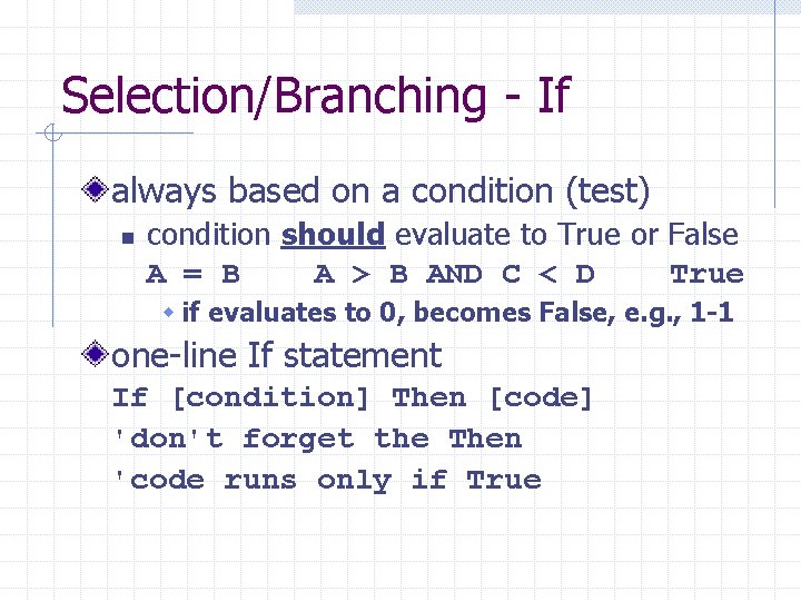CIS 338 VB Control Structures Dr Ralph D
