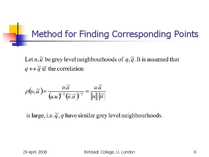 Geometric Model Acquisition Steve Maybank School of Computer
