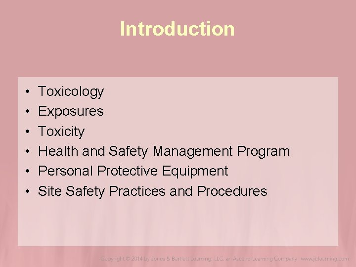 Hazardous Materials Managing the Incident CHAPTER 2 Health