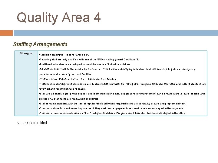 QUALITY IMPROVEMENT PLAN 2016 Modbury South Preschool Service