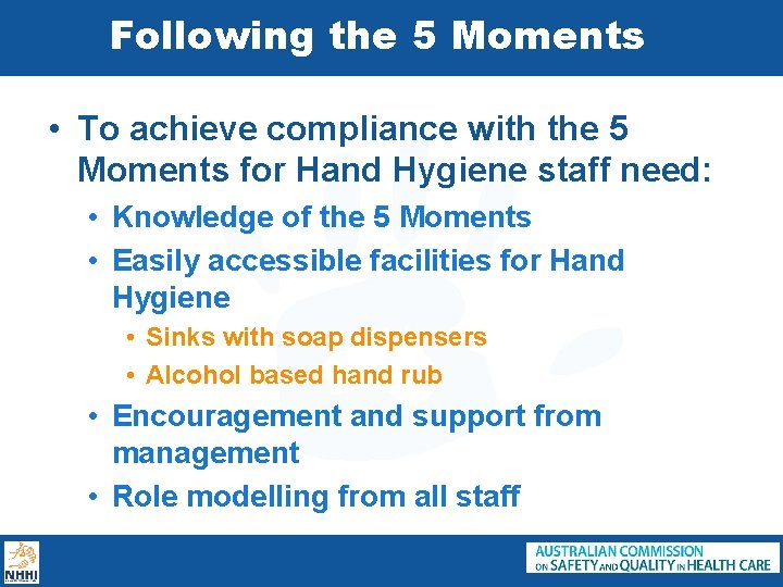 Hand Hygiene for Mental Health 5 Moments for