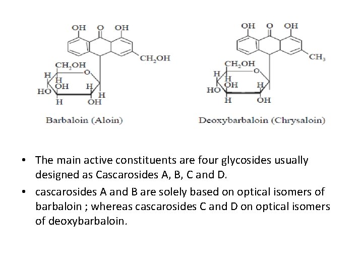 1 Anthracene Glycosides Anthraquinone Glycosides Anthracene glycosides ...