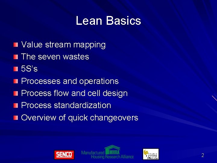 Lean Basics Dewey Warden D1 Lean Basics Value