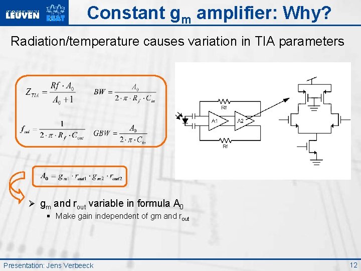 Design and Assessment of a Robust Voltage Amplifier
