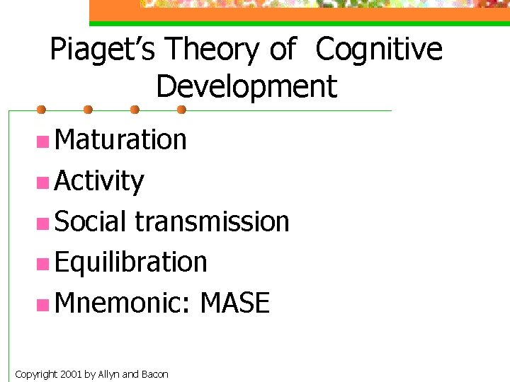 Chapter 2 Cognitive Development and Language Ed Psych
