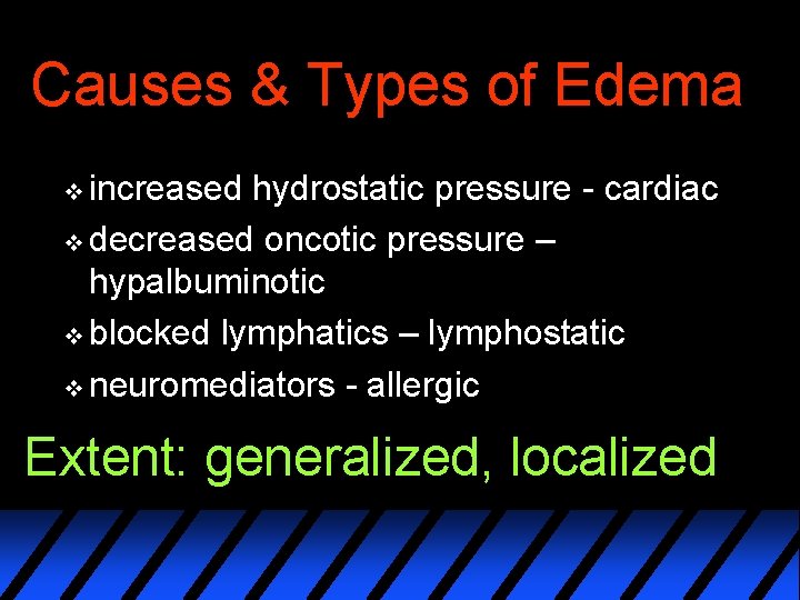 General Pathology Seminar Disorders of Water and Ions