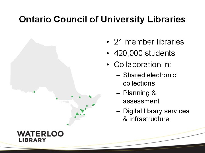 Ontario Library Research Cloud Building A ProvinceWide Research