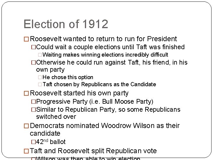 The Age of Theodore Roosevelt Part I Alaska