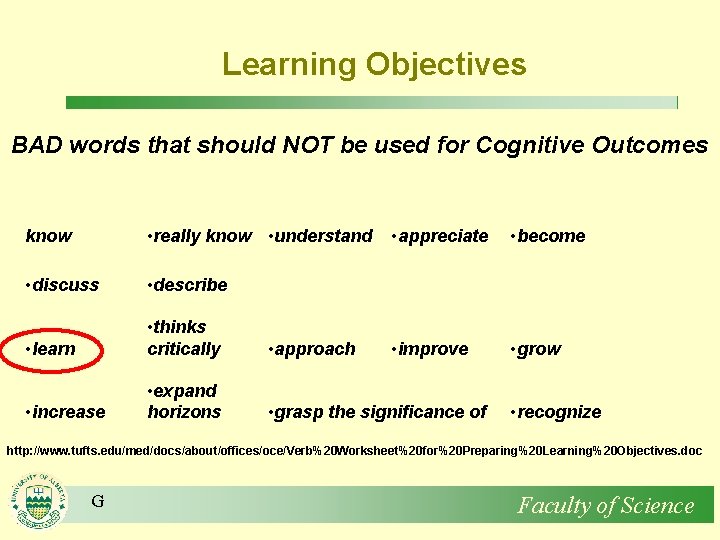 Tactics for Teaching What Students Want Glen R