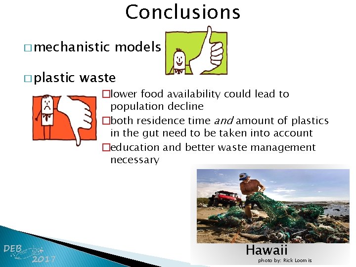 Effects of plastic ingestion on the life cycle