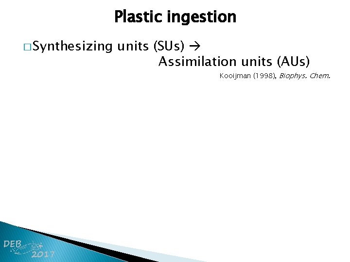 Effects of plastic ingestion on the life cycle