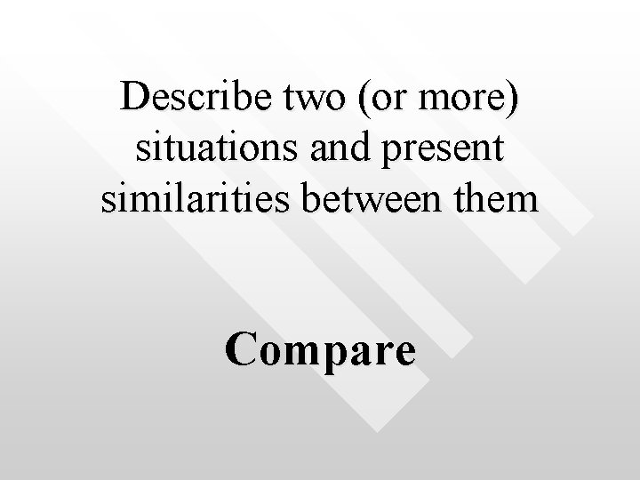 Command Terms In preparation for the IB II