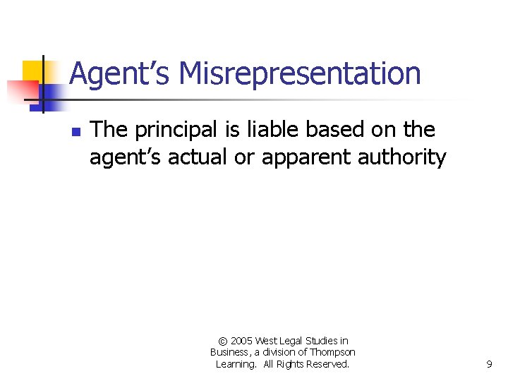 Power Point Slides to Accompany The Legal Ethical