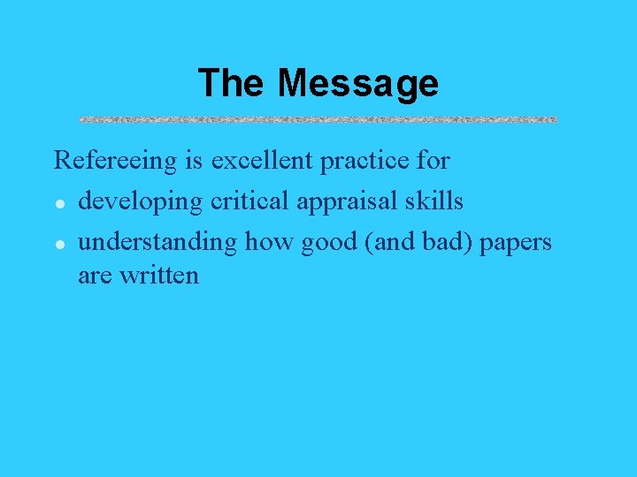 How to Referee a Technical Paper Saul Greenberg