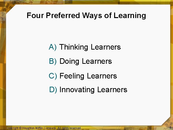 Chapter Seven Adopting Lifelong Learning Adopting Lifelong Learning