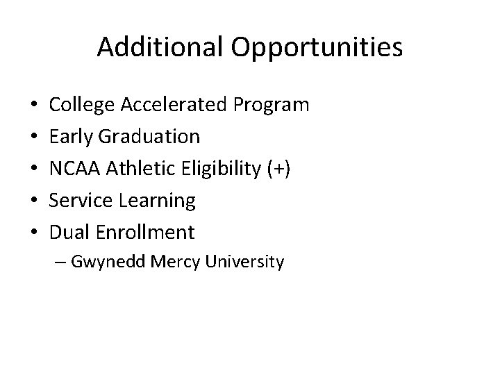 Council Rock High School North Program Planning Graduation