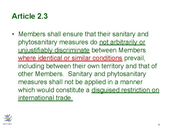 Challenges in implementing the SPS Agreement Gretchen Stanton