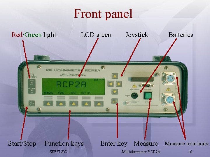 Ground Bond Testing for Production and Maintenance SEFELEC