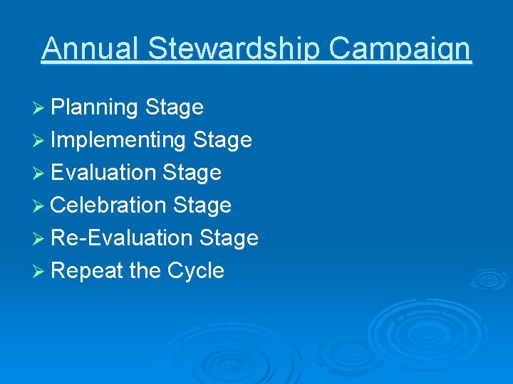 7 PRINCIPLES OF STEWARDSHIP IN THE NEW COMMUNITY