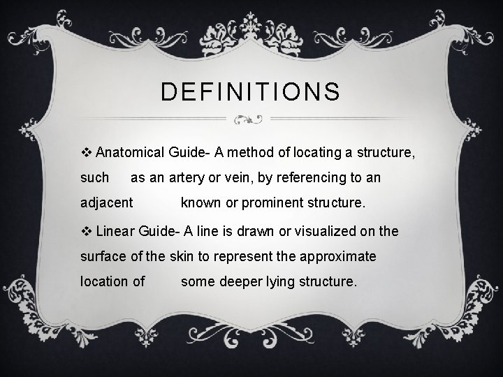CHAPTER 8 ANATOMICAL CONSIDERATIONS ANATOMICAL CONSIDERATIONS v Chapter