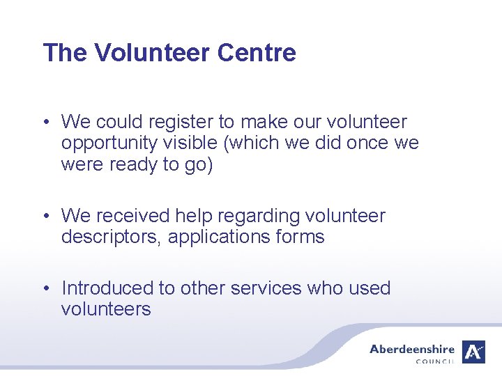 Aberdeenshire Libraries ICT Mentors A Successful Volunteer Programme