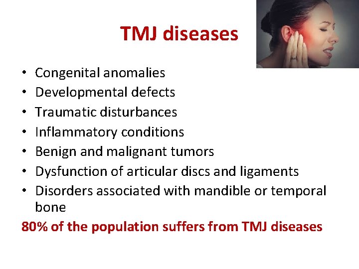 Diseases of TMJ Dr Maji Jose TMJ diseases