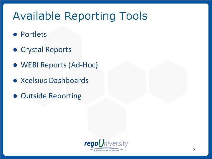 CA Clarity PPM Clarity Reporting Platforms Real Life