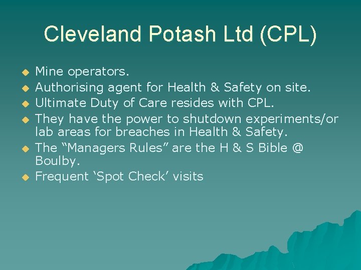 An Introduction to the Boulby Underground Labs An