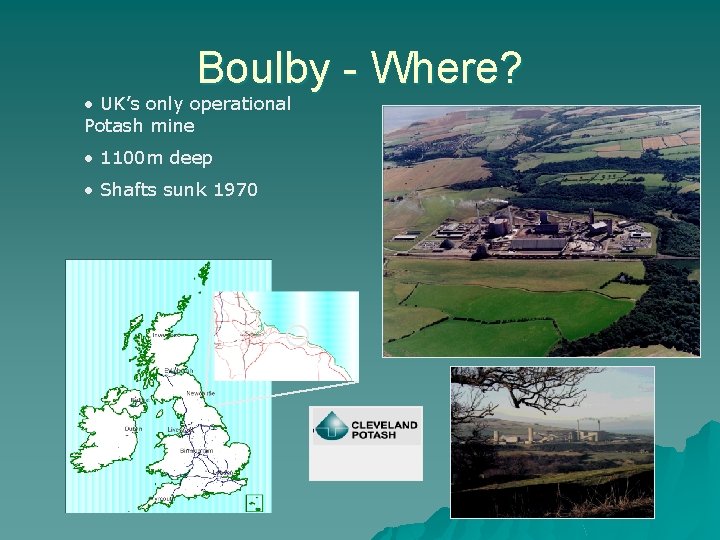 An Introduction to the Boulby Underground Labs An