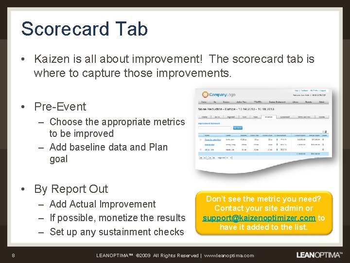 Standard Approach for Setting Up a Kaizen Event