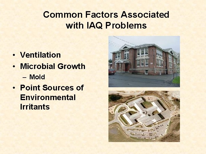 INDOOR AIR QUALITY ASSESSMENT Massachusetts Department of Public