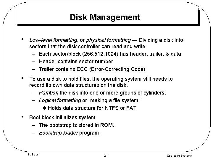 Module 5 0 IO and Disks IO hardware