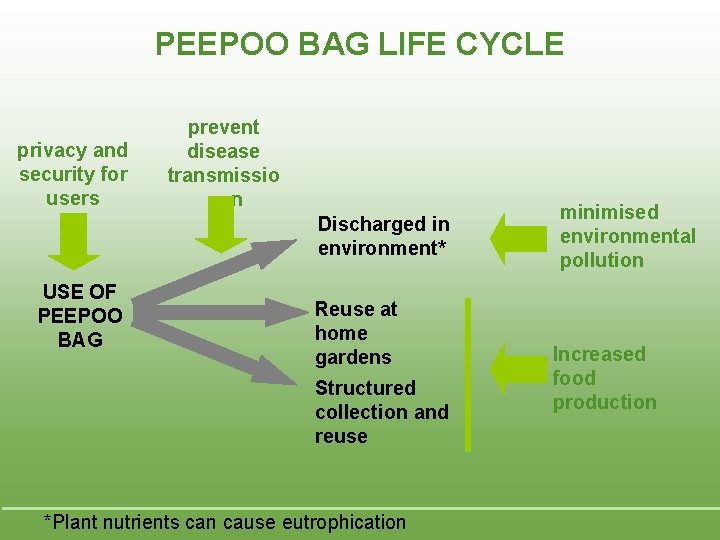 peepoo bag Selfsanitising single use biodegradable toilet Sanitation