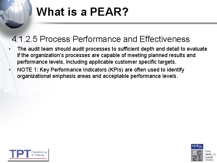 The PEAR Friday 2 November 2012 The process