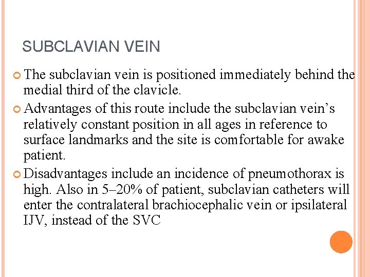 CENTRAL VENOUS LINES AND THEIR PROBLEMS Dr Hicham