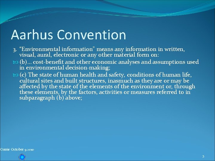 Joint Aarhus ConventionCartagena Protocol on Biosafety workshop on