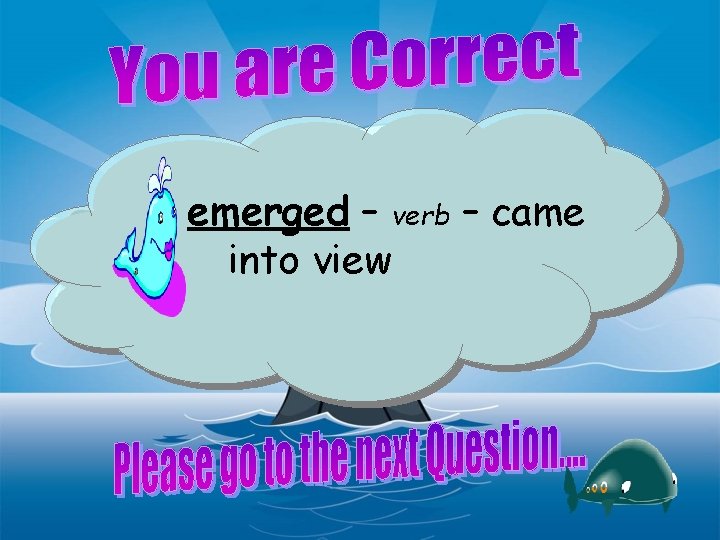 Vocabulary Lucy out into the storm to look