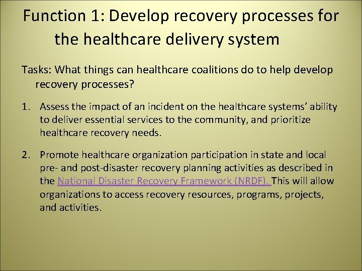 Capability Cliff Notes Series HPP Capability 2Healthcare System