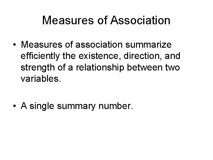 Crosstab 2 Measures of Association POLS 300 Butz