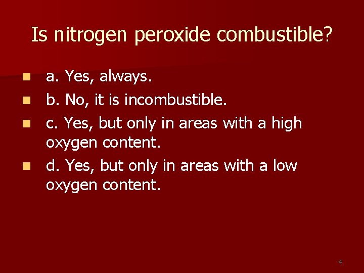 What is nitrogen peroxide NO 2 n n