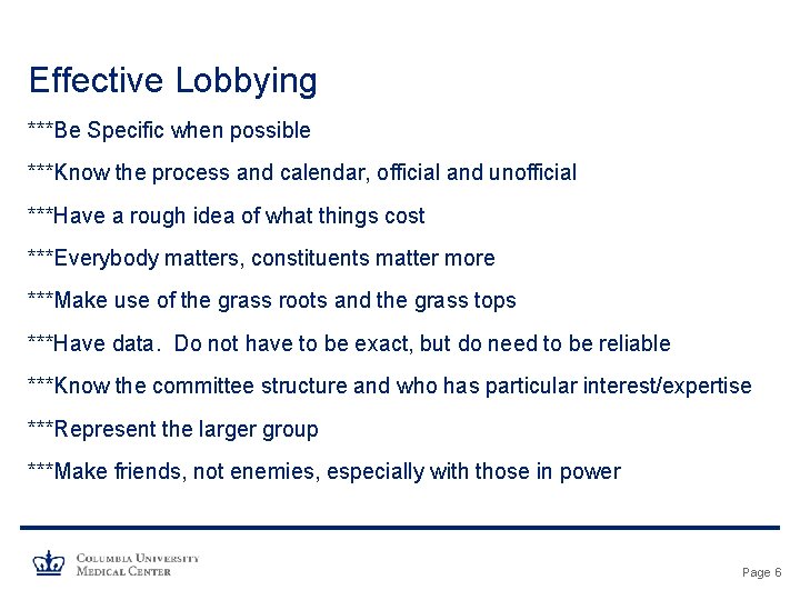 Columbia University Medical Center Ross A Frommer Vice