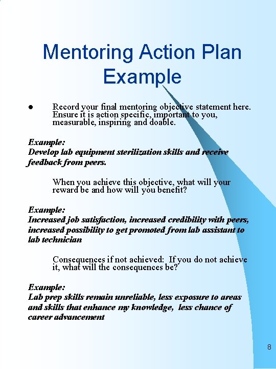Mentee Workbook Contents Overview 3 Priorities for Development