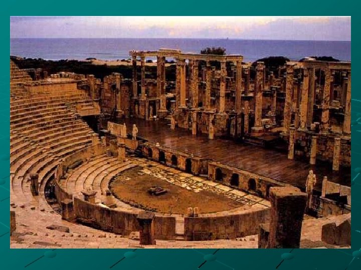 Theatre at Leptis Magna AD 1 2 Background