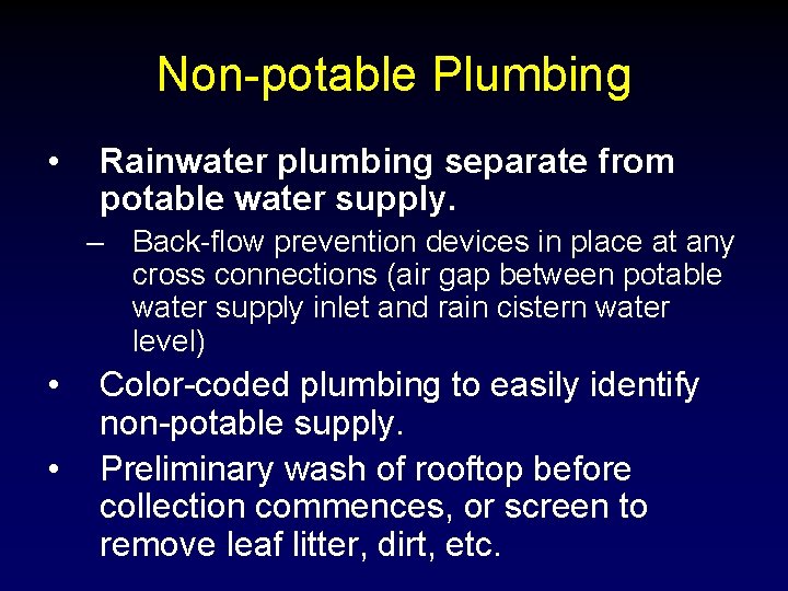 Rainwater Harvesting Health Safety Considerations Jason Feltham Public