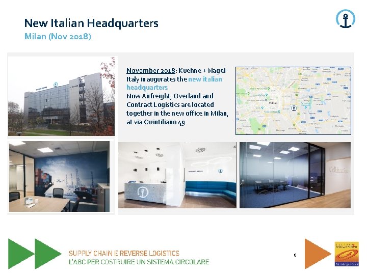 Logistics services supporting the Circular Economy PAOLO GUIDI