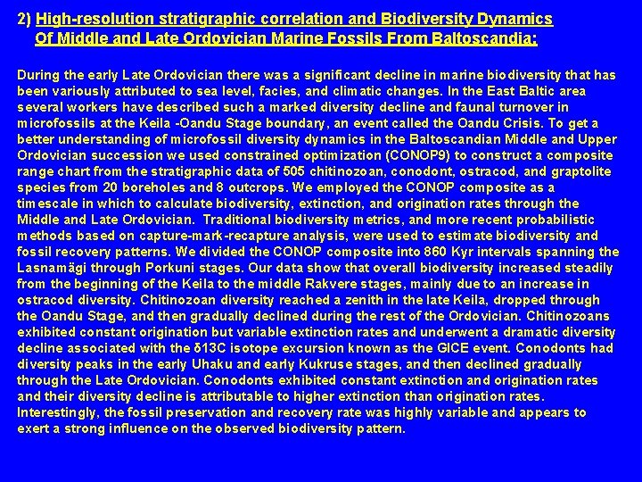 Refining The Geologic Time Scale An Integrated Biostratigraphic