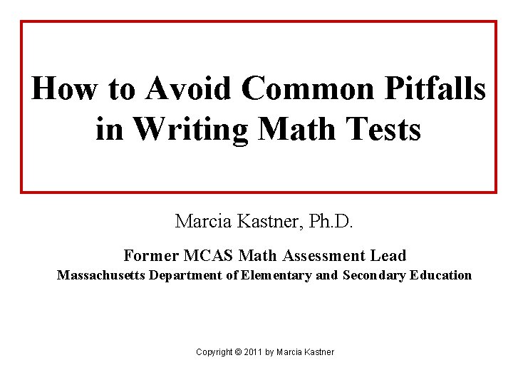 How to Avoid Common Pitfalls in Writing Math