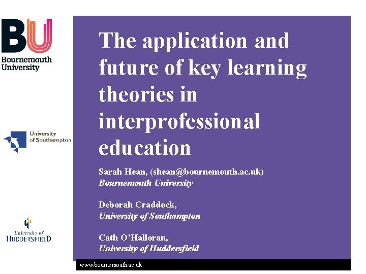 The application and future of key learning theories