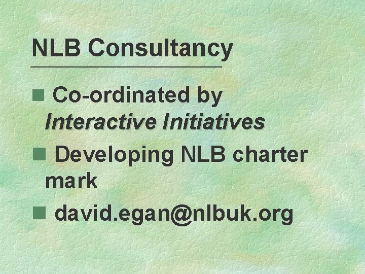 The National Library for the Blind Designing accessible